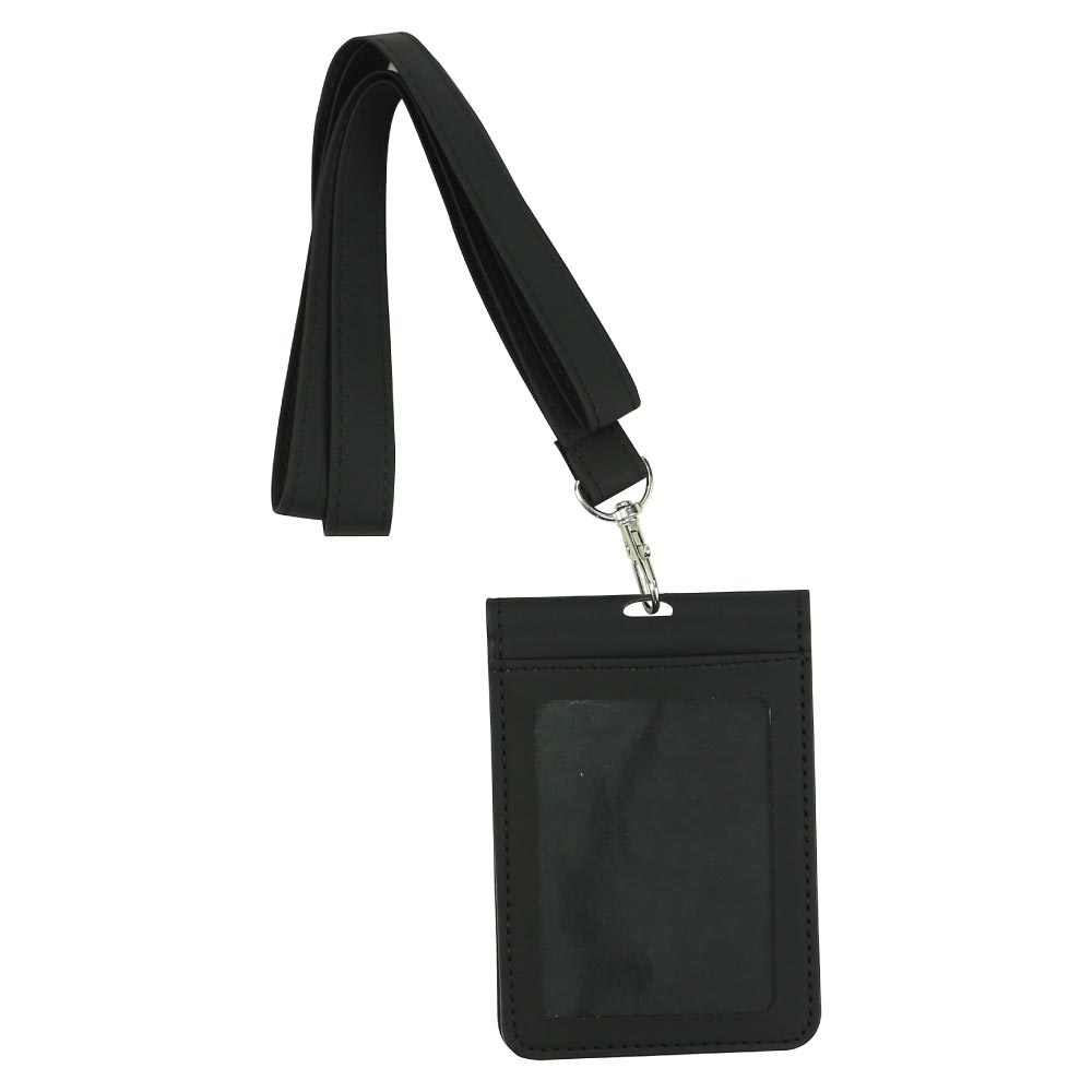 PU Leather Foldable ID Card Holder with Lace & Hook | Promotional Gifts ...